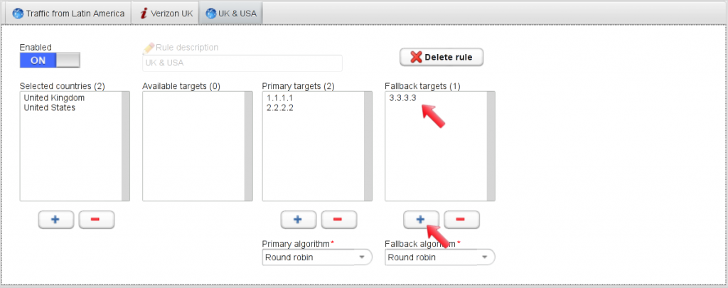 Configuring and using DNS georouting